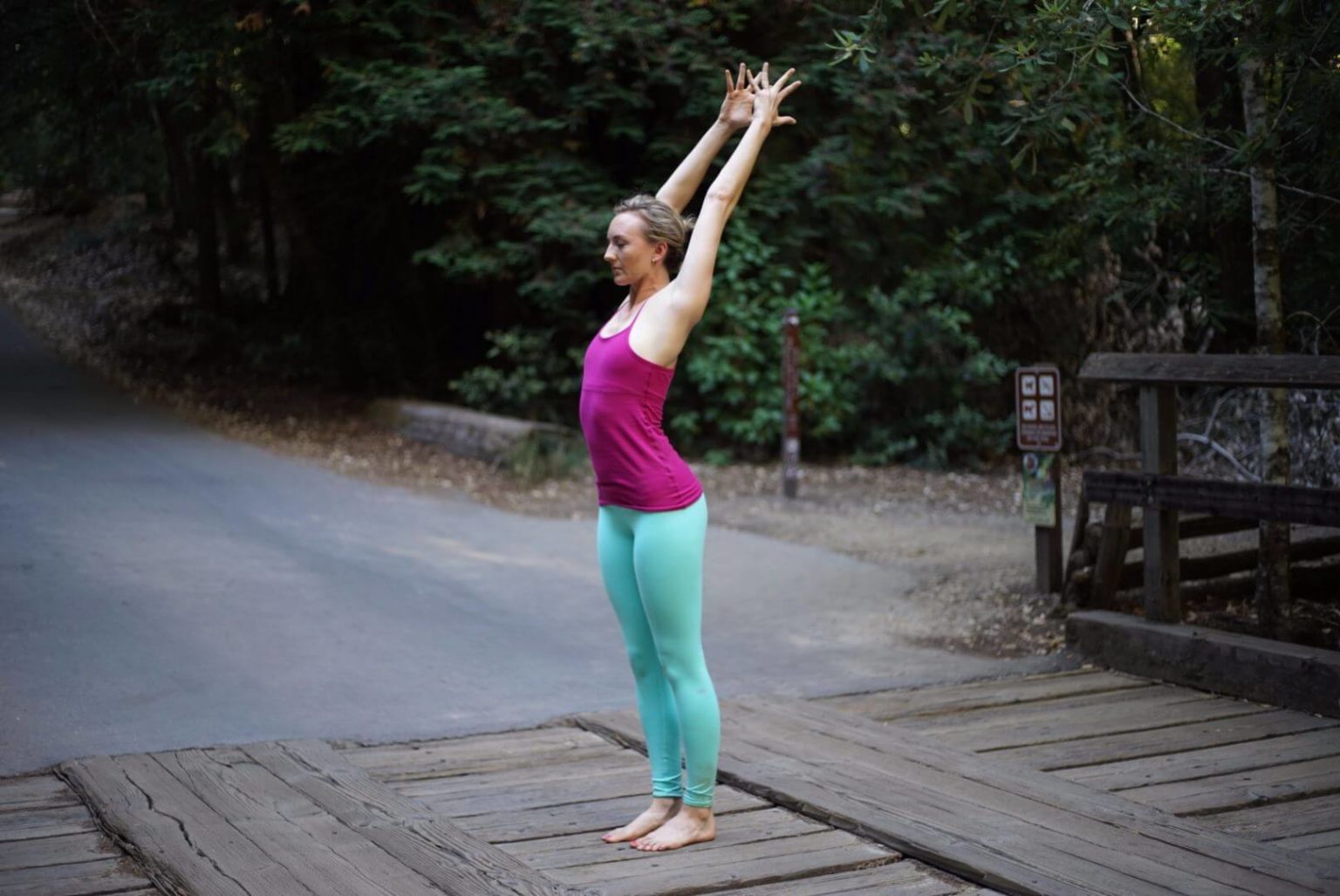 How To Do Standing Upward Salute Pose – Brett Larkin Yoga