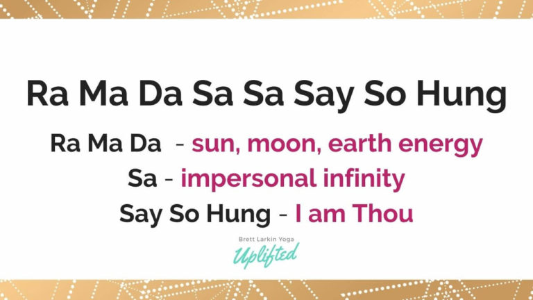 Meaning Of Ra Ma Da Sa: The Healing Siri Gaitri Mantra